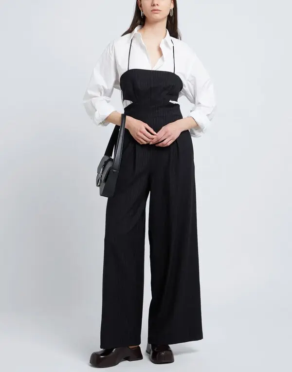 Topshop Pinstriped Jumpsuit