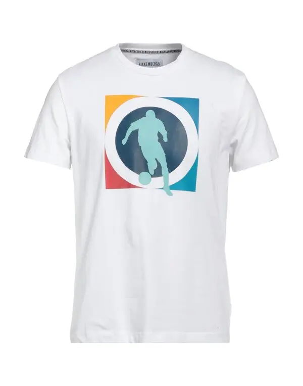 BIKKEMBERGS T-shirt Size Cotton, Elastane