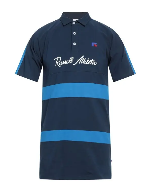 RUSSELL ATHLETIC Polo Shirt Size Cotton, Elastane