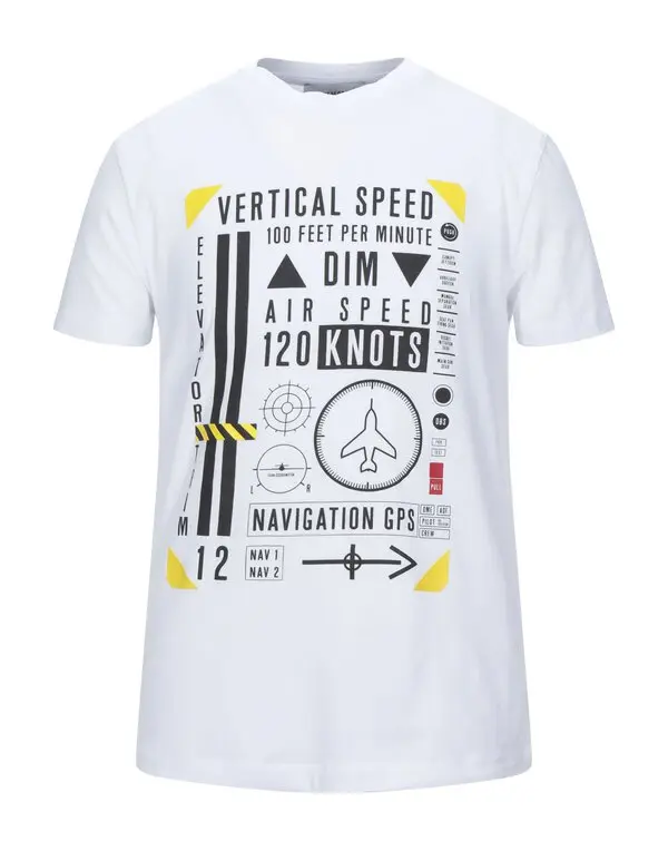 BIKKEMBERGS T-shirt Size Cotton, Elastane