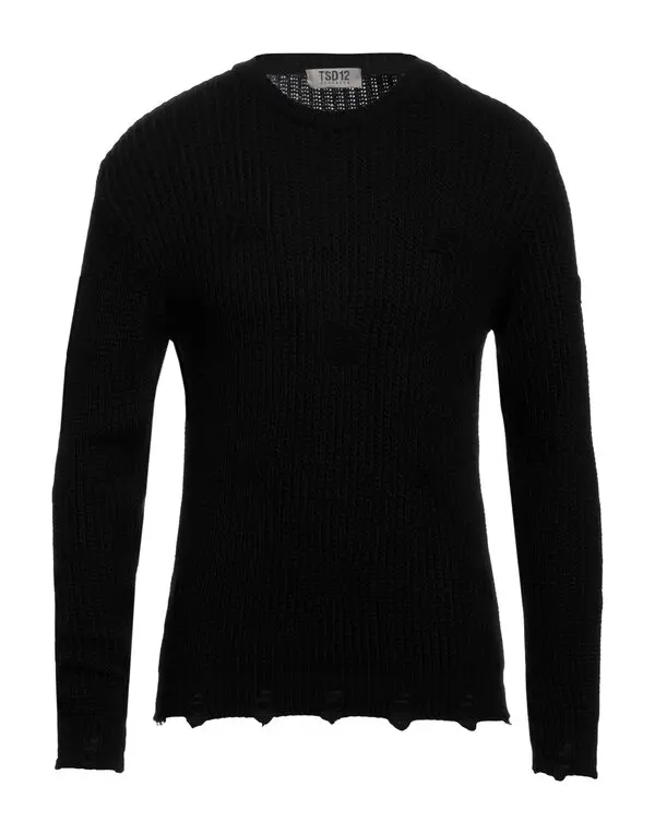 TSD12 Knitted Sweater - Black