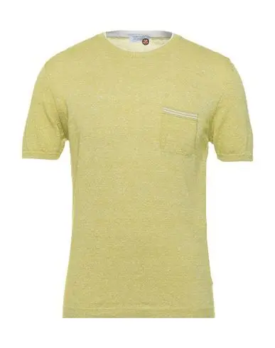 HERITAGE Cotton Blend Short Sleeve Sweater - Green