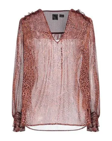 Pinko Leopard Print Crepe Top