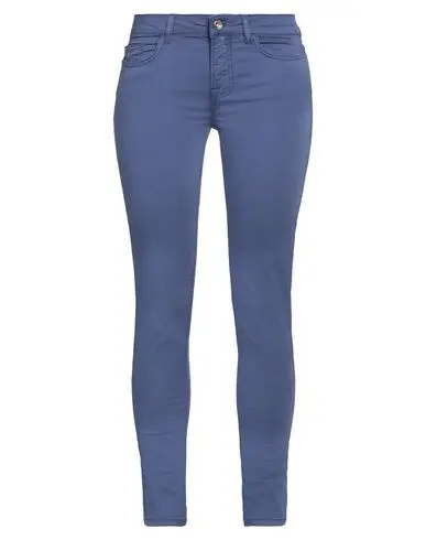 Relish Solid Color Slim Fit Trousers - Blue