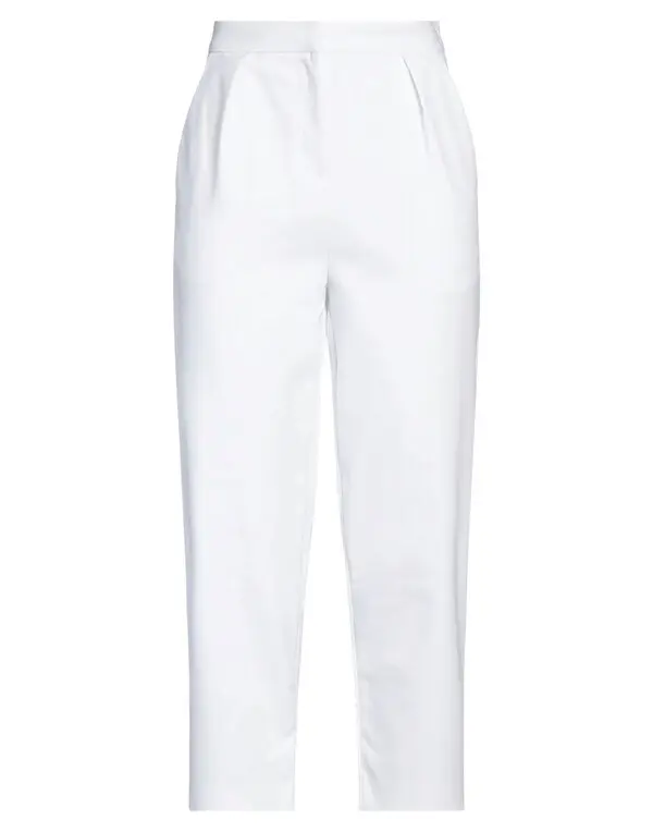 ANONYME DESIGNERS Tapered Cropped Pants - White