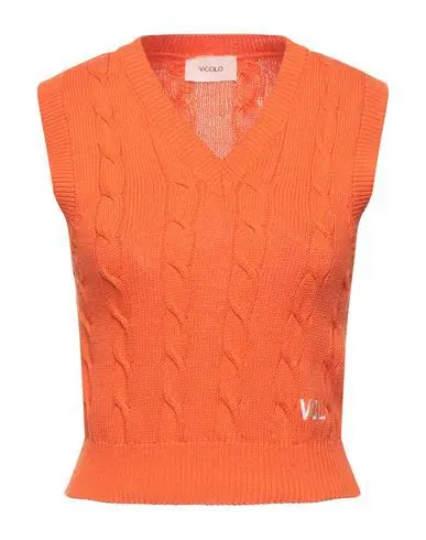VICOLO Knitted Sleeveless Top - Orange