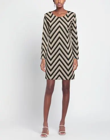 BERNA Mini Dress With Herringbone Pattern