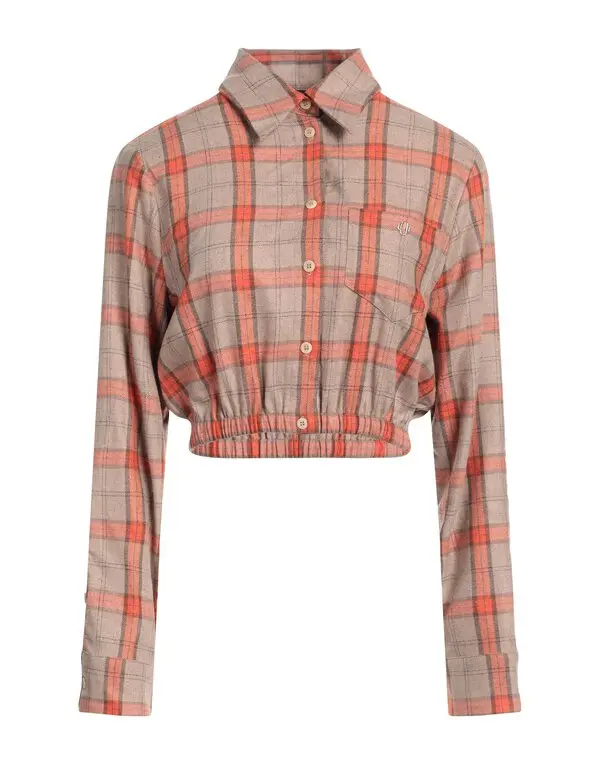 Maje Flannel Tartan Shirt - Orange