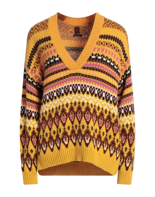 STEFANEL Knitted Jacquard Sweater