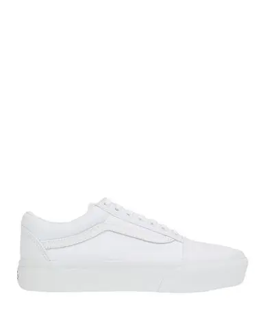 VANS Ua Old Skool Platform Sneakers Size Textile Fibers, Soft Leather
