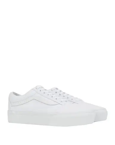 VANS Ua Old Skool Platform Sneakers Size Textile Fibers, Soft Leather