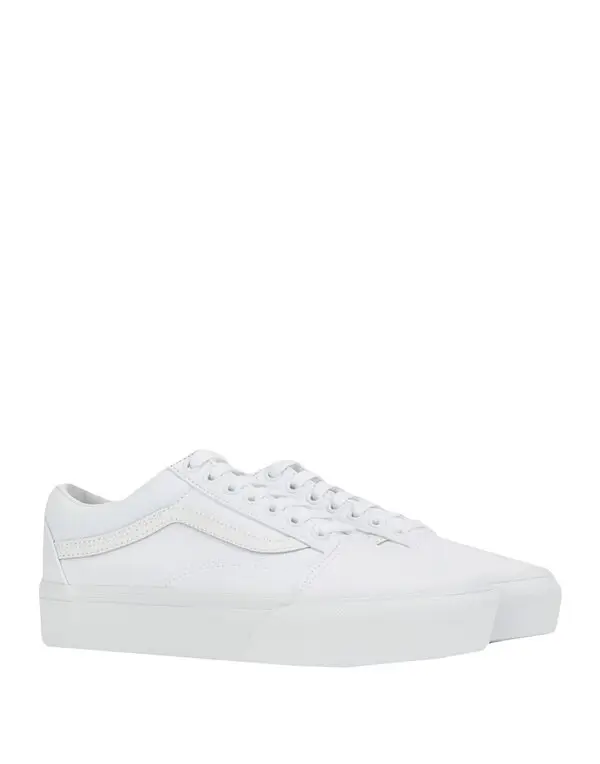VANS Ua Old Skool Platform Sneakers Size Textile Fibers, Soft Leather