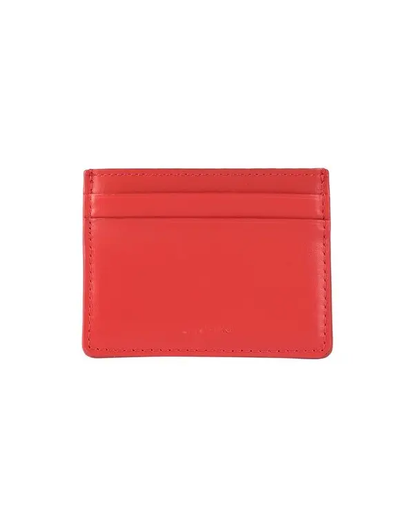 Sandro Soft Leather Document Holder - Tomato Red
