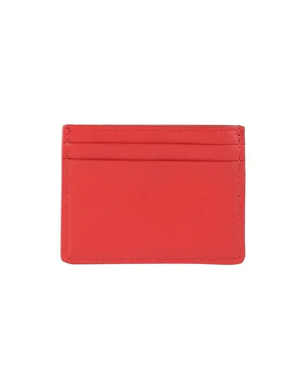 Sandro Soft Leather Document Holder - Tomato Red