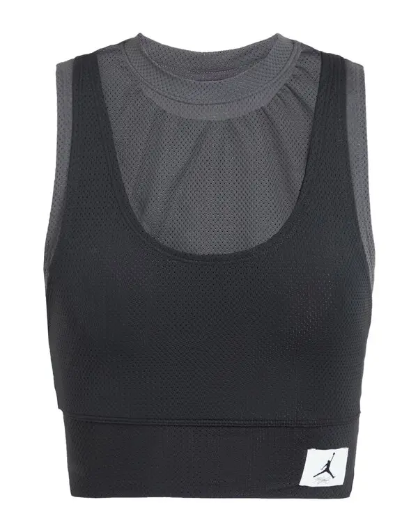 JORDAN Two-tone Sleeveless Top - Grey