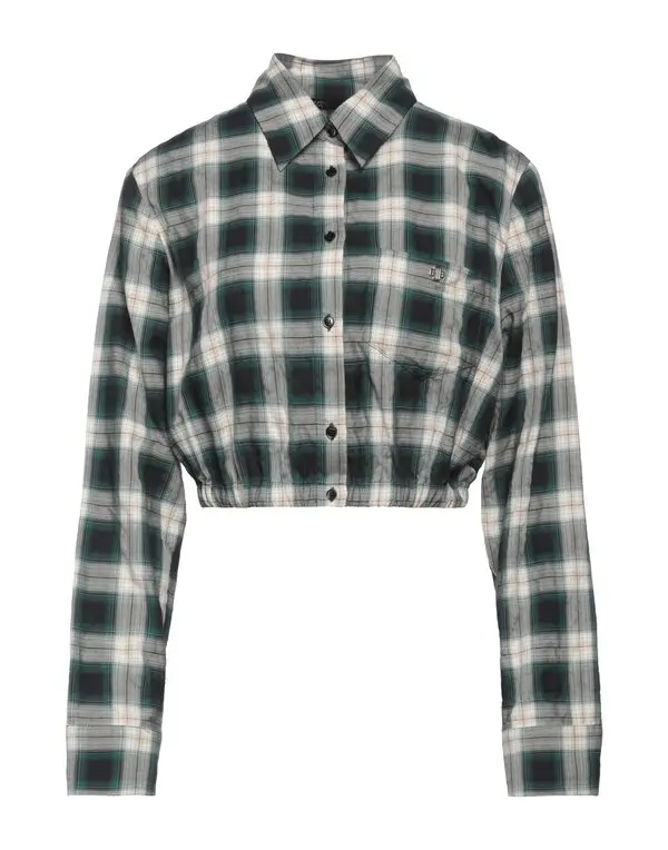 Maje Cotton Tartan Shirt - Green