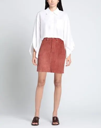 Momoni Mini Pencil Corduroy Skirt - Red