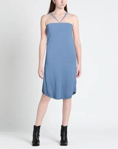 NA-KD Knitted Midi Dress - Blue