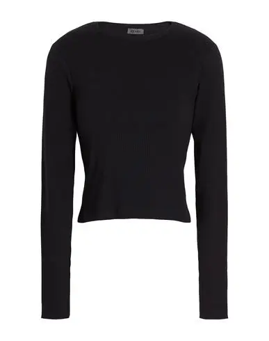 8 BY YOOX Organic Cotton Ribbed Top - Black