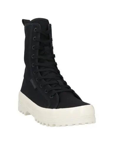 Superga Lace-up Ankle Boots - Black