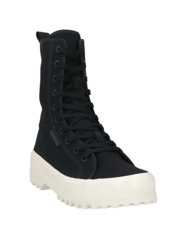 Superga Lace-up Ankle Boots - Black