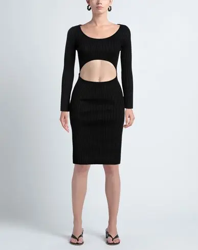 VICOLO Midi Bodycon Dress - Black