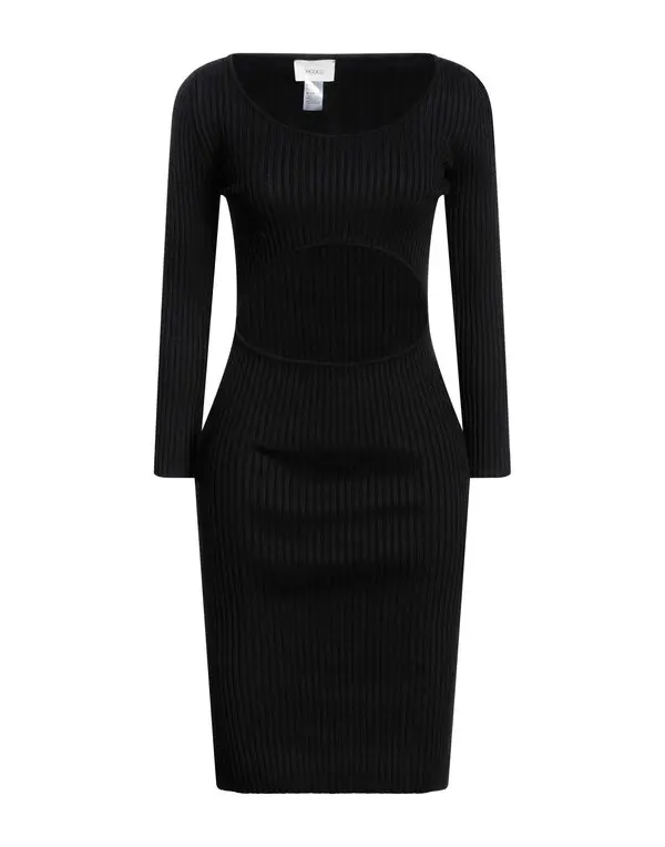 VICOLO Midi Bodycon Dress - Black