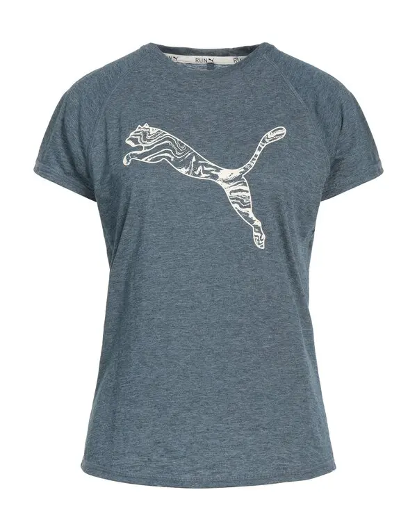 PUMA Logo-print T-shirt - Slate Blue