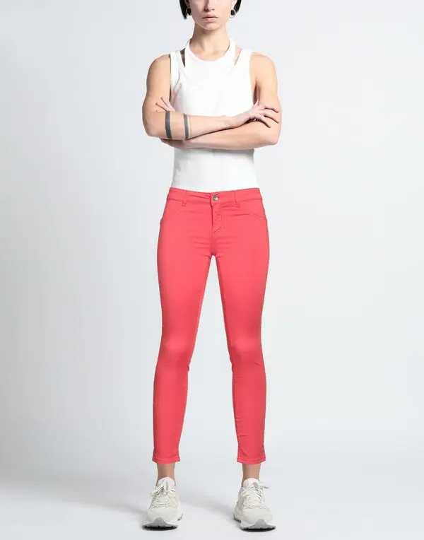 Relish Solid Pant - Red