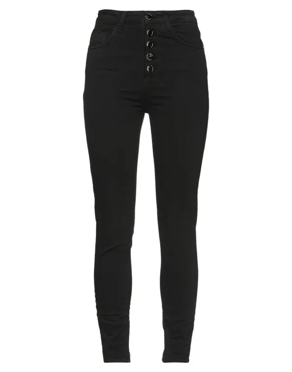 SISTE'S Gabardine Slim-leg Pants - Black