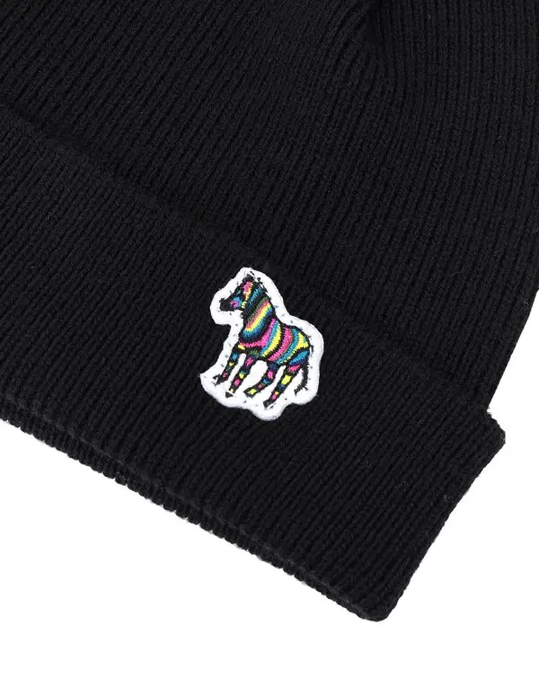 Paul Smith Zebra Beanie - Black