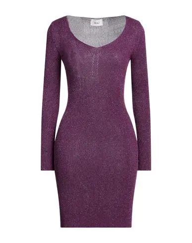 VICOLO Mini Bodycon Knit Dress - Purple