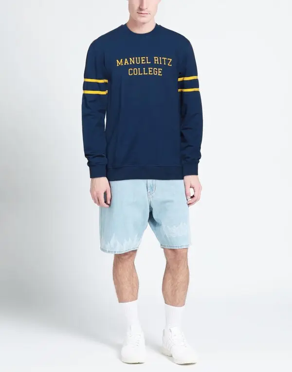 MANUEL RITZ Fleece Sweatshirt With Logo