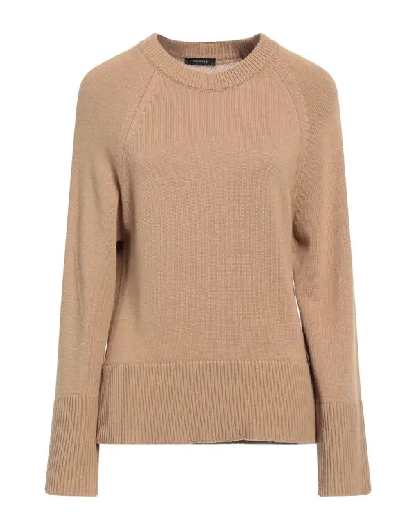 BELLWOOD Knitted Crewneck Sweater - Beige