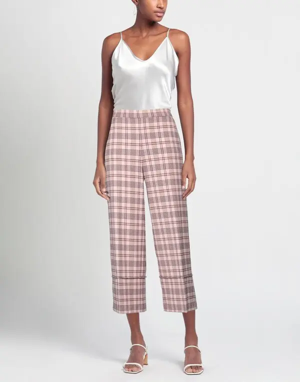 DIANA GALLESI Tartan Straight Leg Pants