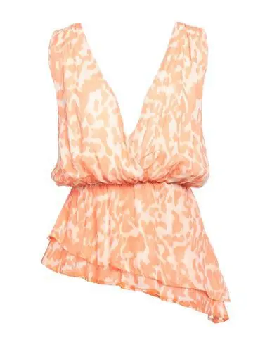 SOLOTRE Leopard-print Crepe Top