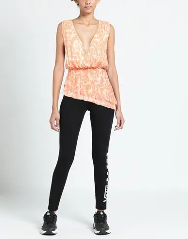 SOLOTRE Leopard-print Crepe Top