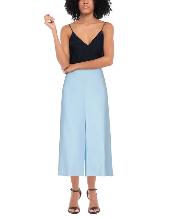 TWENTY EASY BY KAOS Wide-leg Cropped Trousers - Blue