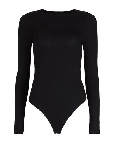 8 BY YOOX Viscose Crewneck Thong Bodysuit
