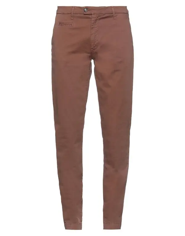 LIU •JO MAN Pants Size Cotton, Elastane - Brown