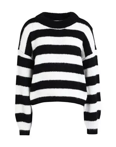 Only Striped Knit Sweater - Black