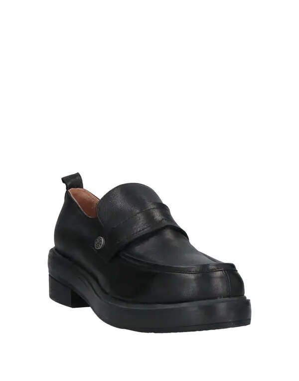 OXS Leather Loafers - Black