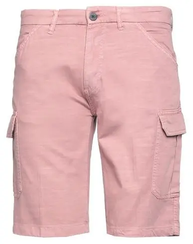 YES ZEE BY ESSENZA Cotton-linen Cargo Shorts - Pink