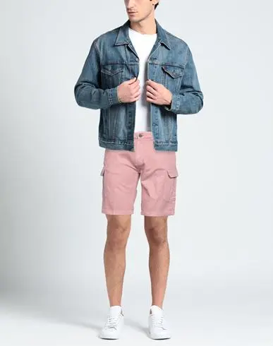 YES ZEE BY ESSENZA Cotton-linen Cargo Shorts - Pink