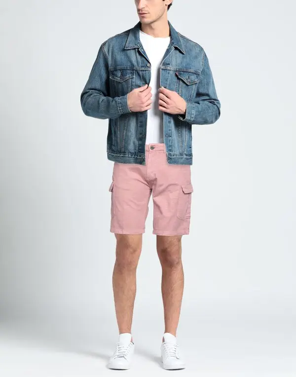 YES ZEE BY ESSENZA Cotton-linen Cargo Shorts - Pink