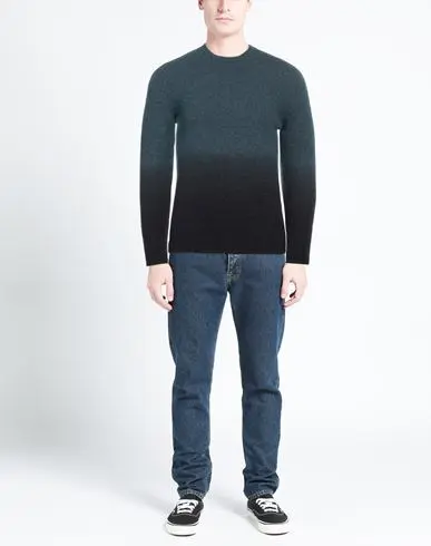 Alpha Studio Knitted Multicolor Pattern Sweater