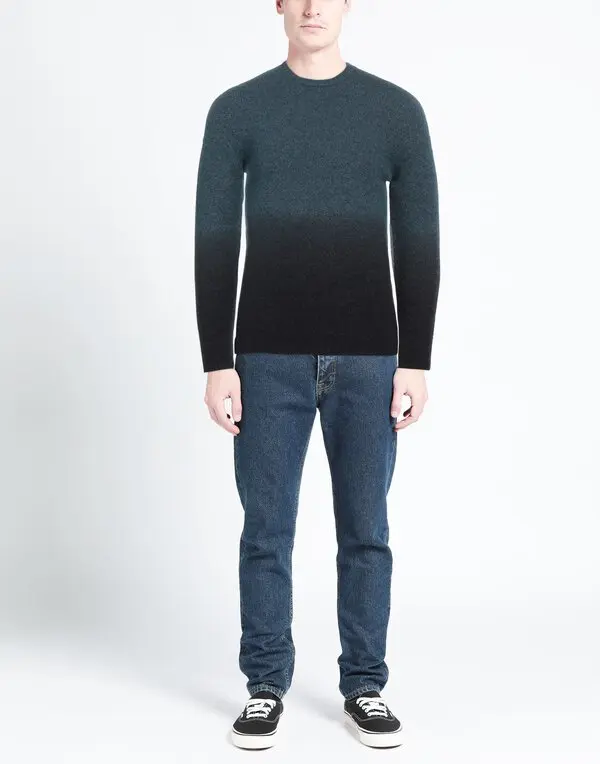 Alpha Studio Knitted Multicolor Pattern Sweater