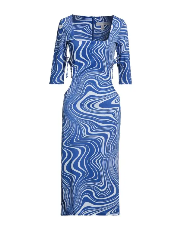 LIQUORISH Midi Pencil Dress - Blue