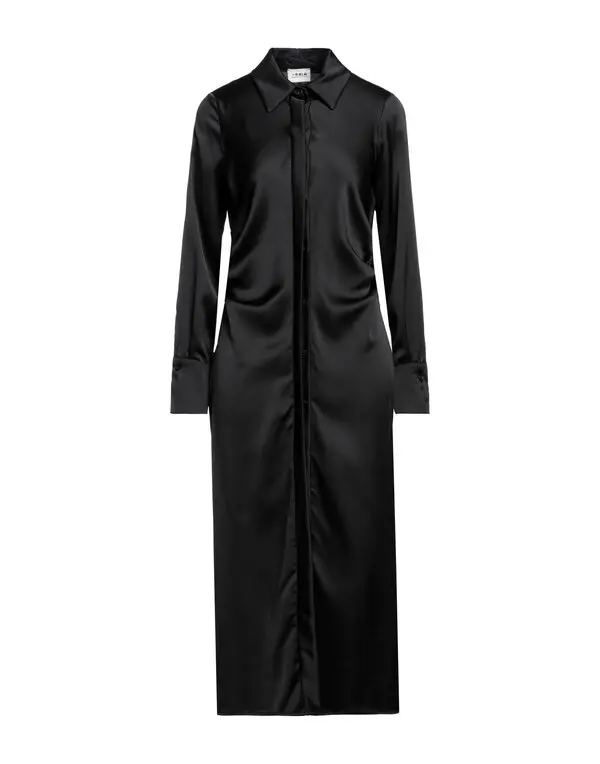 BERNA Midi Shirt Dress - Black