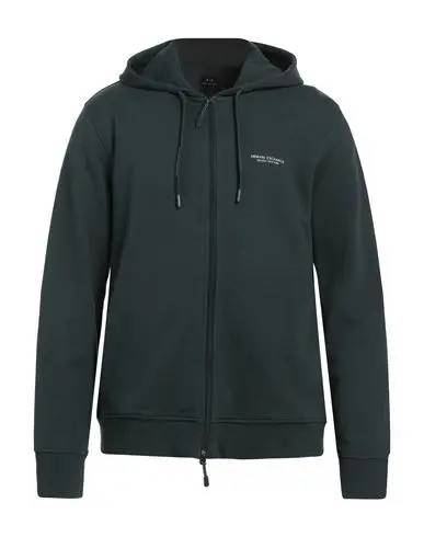 Armani Exchange French Terry Zip-up Hoodie - Green